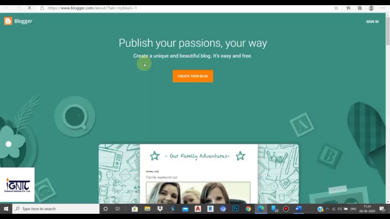 HOW TO OPEN AN ACCOUNT IN BLOGGER AND HOW TO EDIT AND POST A BLOG - YouTube