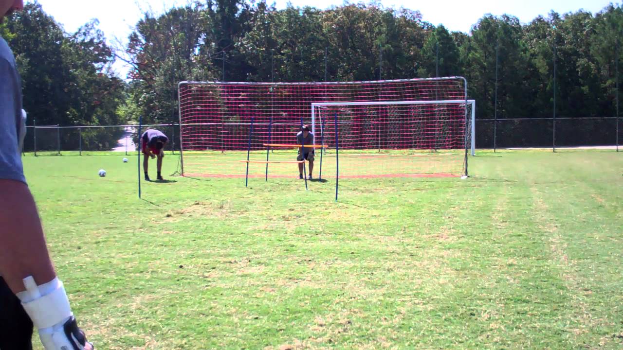 Goalkeeper SAQ Coaching Sticks with Small Balls 8 12 13 - YouTube