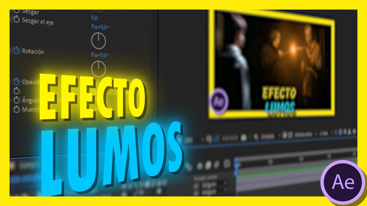 🟡 Como crear el efecto LUMOS de HARRY POTTER con este tutorial de AFTER ...