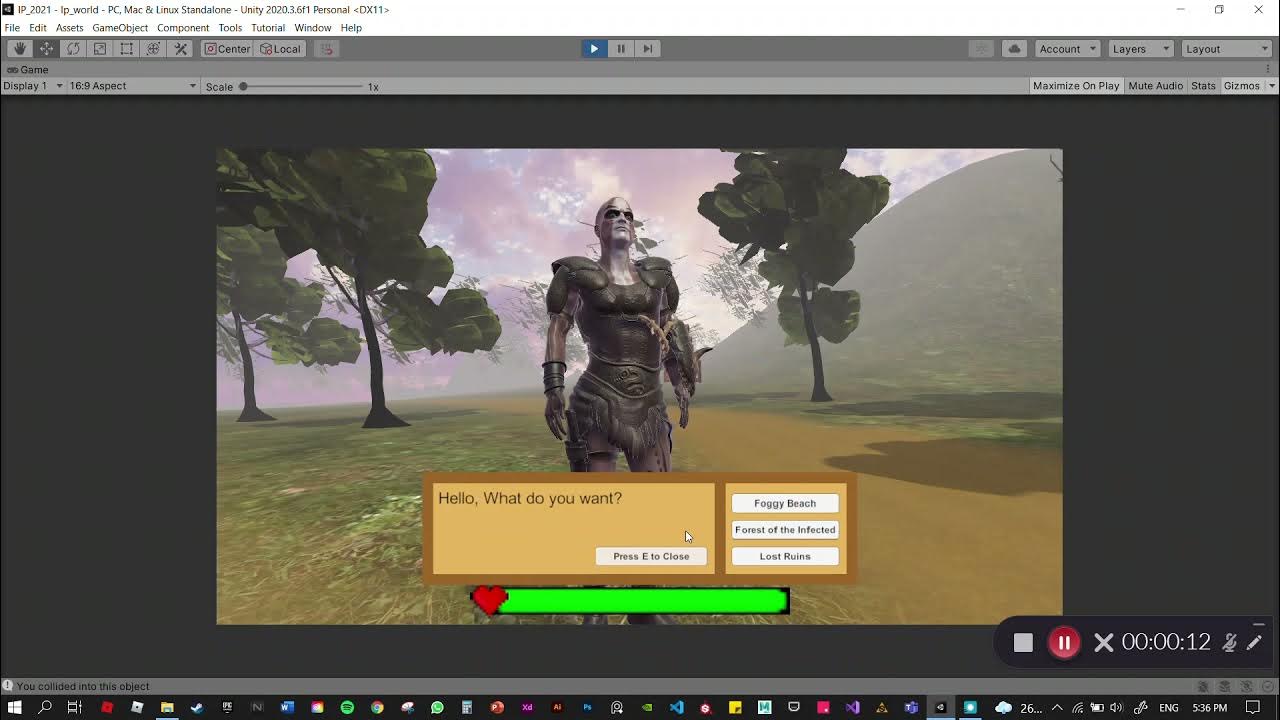 Interacting NPC using dialog and choices in unity - YouTube