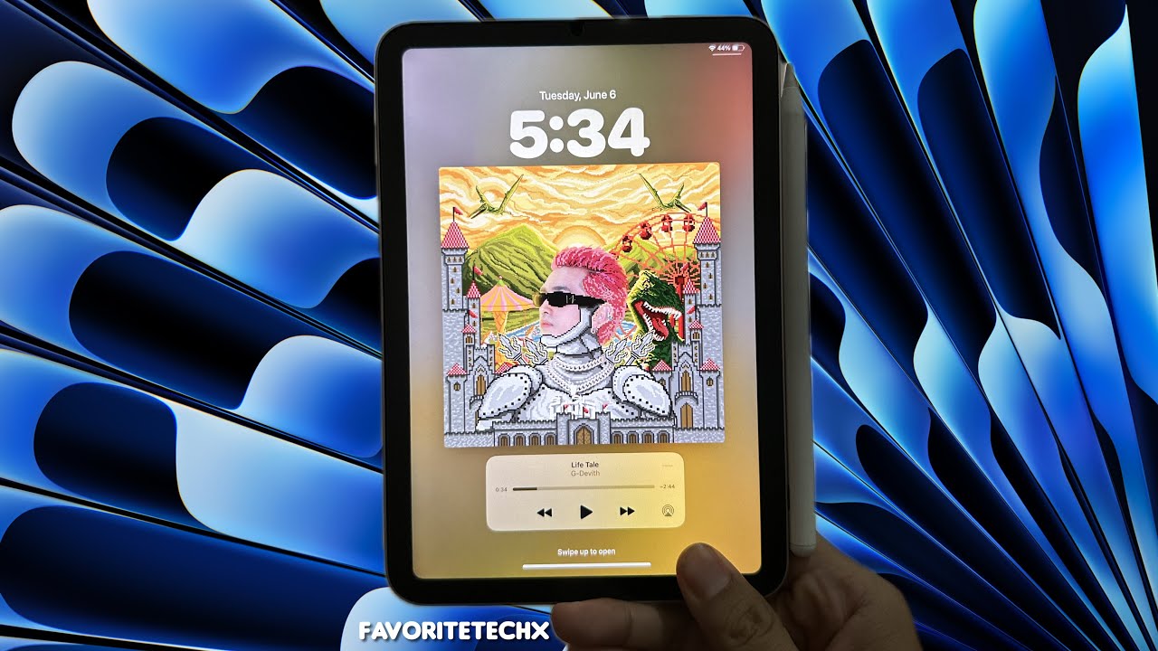 iPadOS 17 Full Screen Artwork ! - YouTube