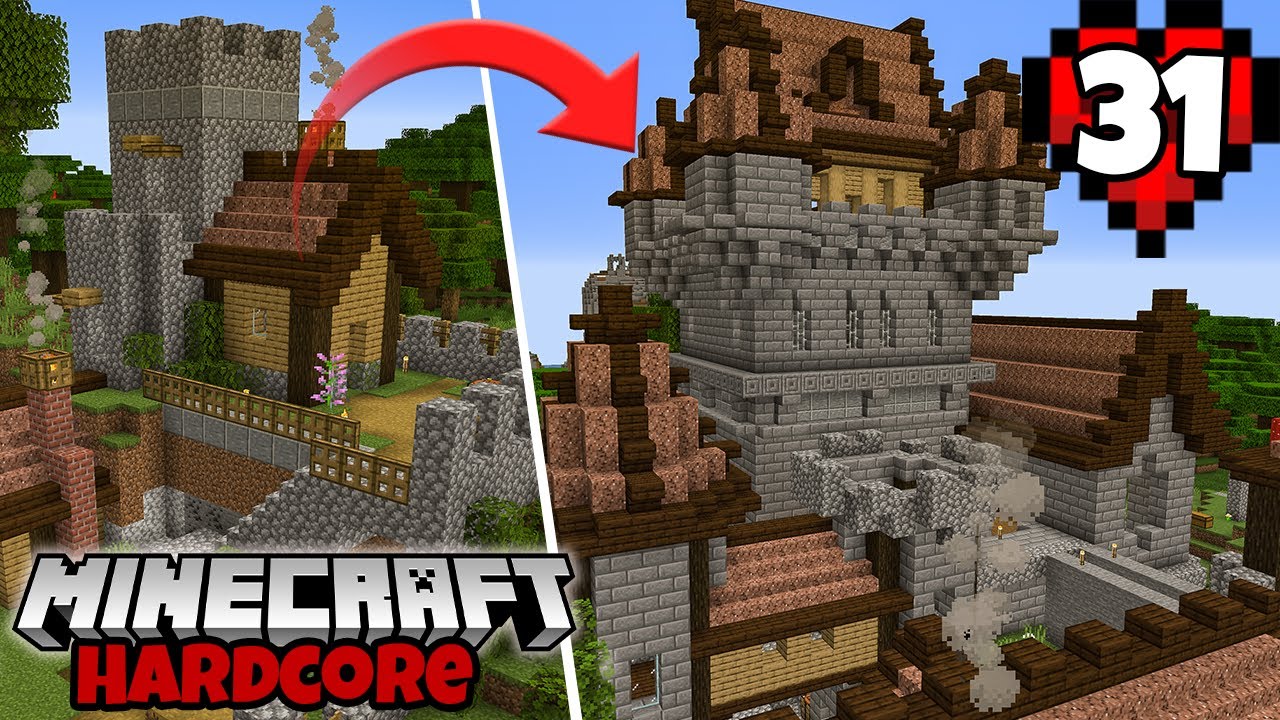 Let's Play Minecraft Hardcore | Castle Transformation - YouTube