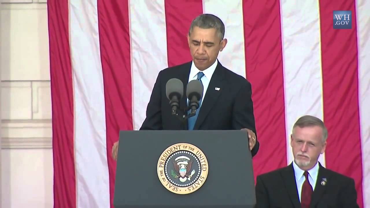 Obama Honors Fallen Patriots At Arlington On Memorial Day 2014 - YouTube