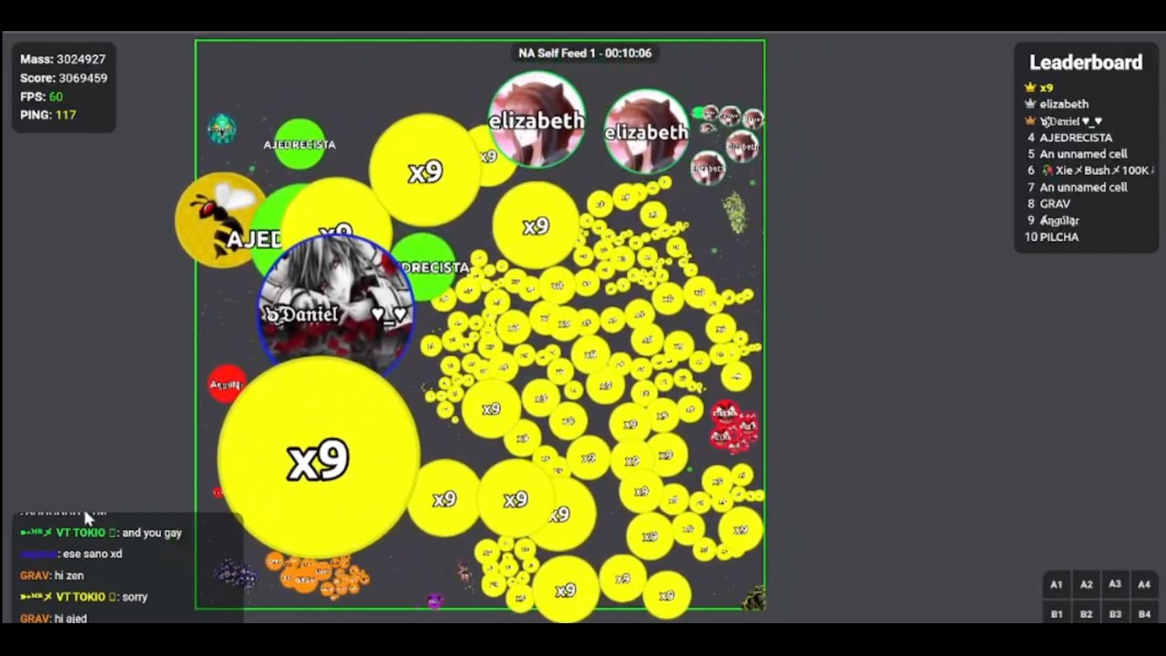 Germs.io Self Feed Part 2 - x9 - YouTube