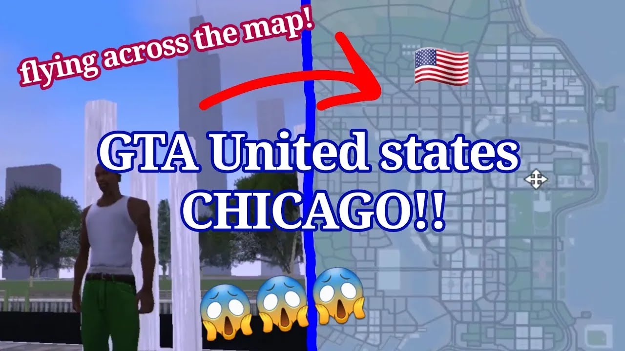 GTA USA [New Version] Exploring Chicago!!!!by Plane and Car*NEW CITY ...