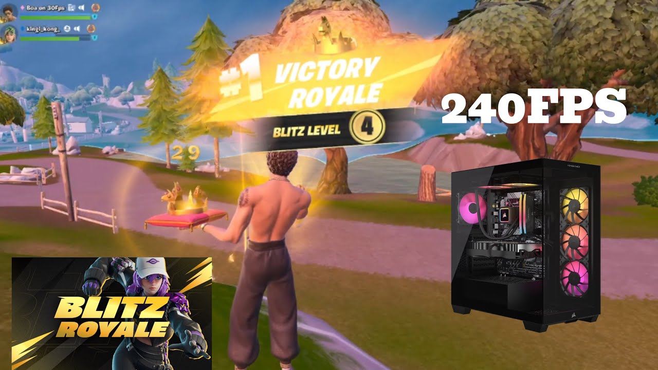 Fortnite Blitz Royale On PC | Keyboard And Mouse Gameplay | 240FPS ...