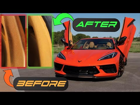 Cleaning Dirty Suede on your C8 Corvette the Easy Way| How To Guide ...