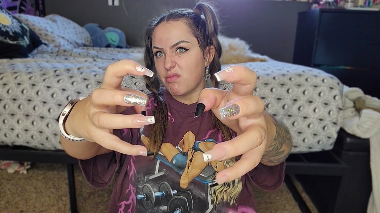 ASMR- Nail & Hair Sounds W/ Shirt & Earring Scratching! - YouTube