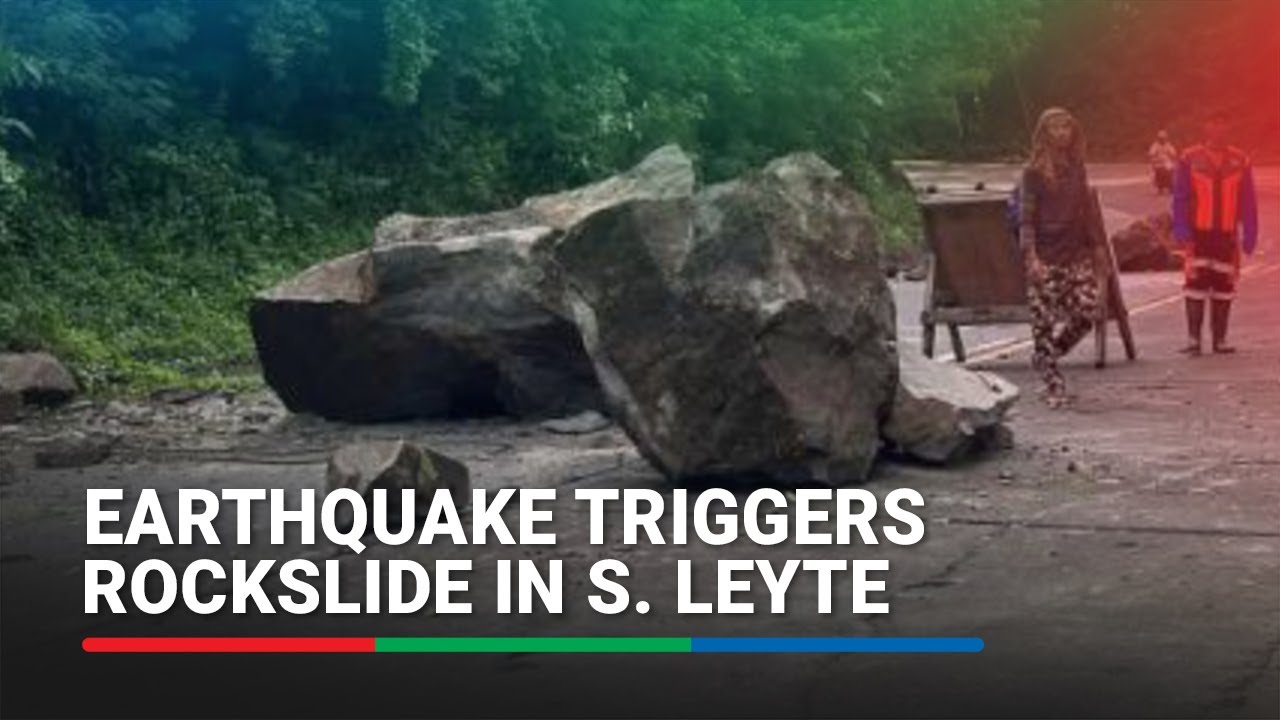 Rockslide, cracked roads after magnitude 5.8 earthquake in Liloan ...