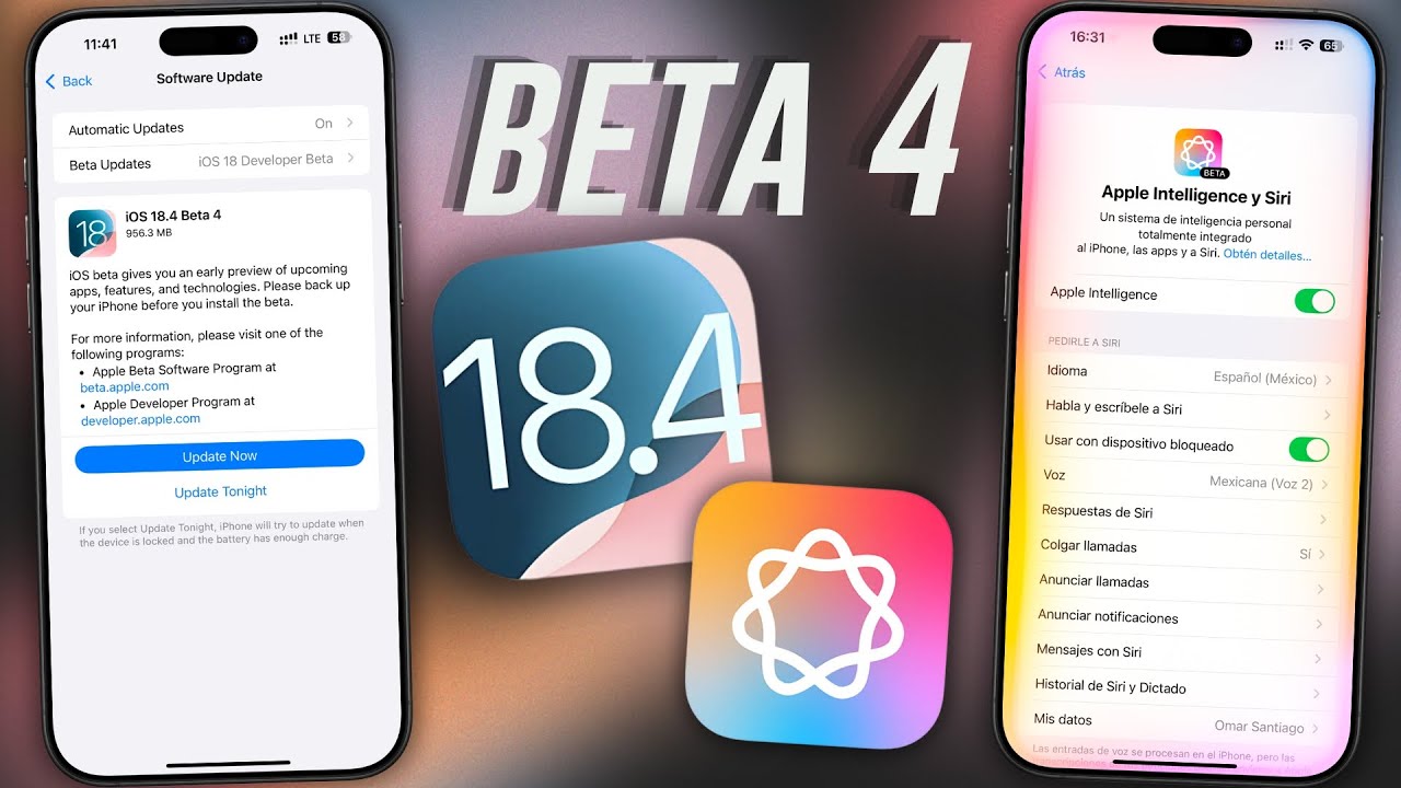 iOS 18.4 beta 4 - Muchas Mejoras y ¿Cuándo sale? - YouTube