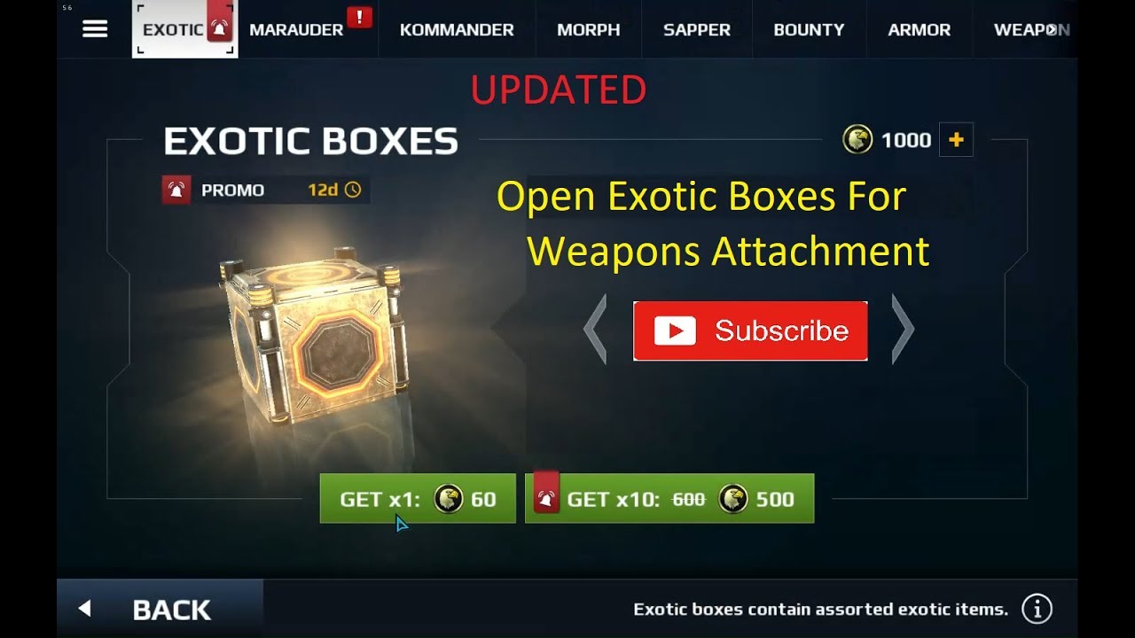 Opening Exotic Boxes To Get Attachments For Weapons, New Updated ...