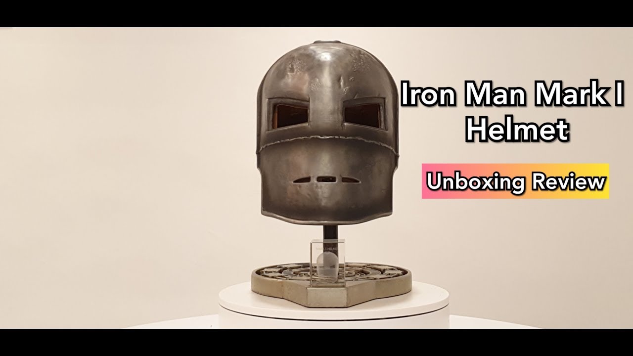Iron Man Mark I Helmet Unboxing Review 1 - YouTube