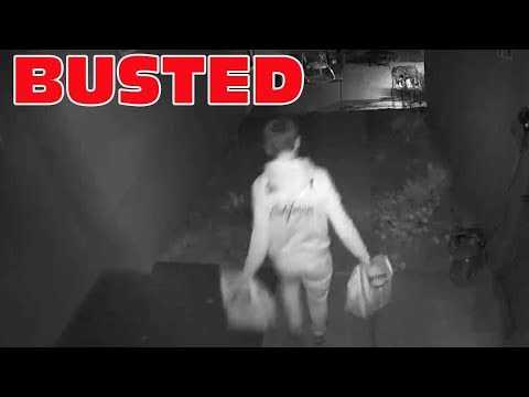 Amazon Delivery Driver Caught Stealing Packages By Home Security Camera In San Diego!