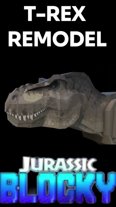 T REX REMODEL! Jurassic Blocky Teaser #roblox#dinosaur #shorts - YouTube