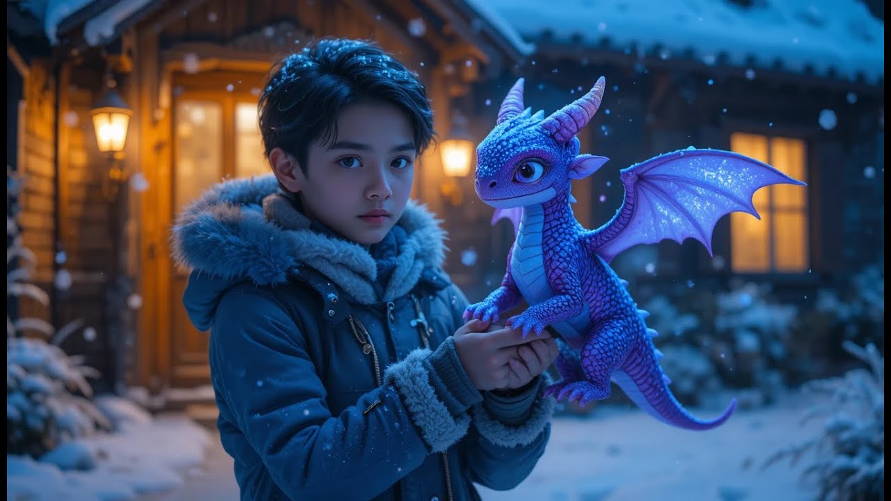 Freezing Dragon Baby Begs for Shelter… Human Boy’s Next Move Surprised ...