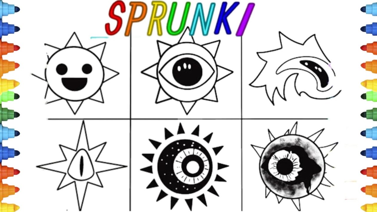 Incredibox Srunki Coloring Pages/How to Color Sprunki Mr.Sun Phase 1,2 ...