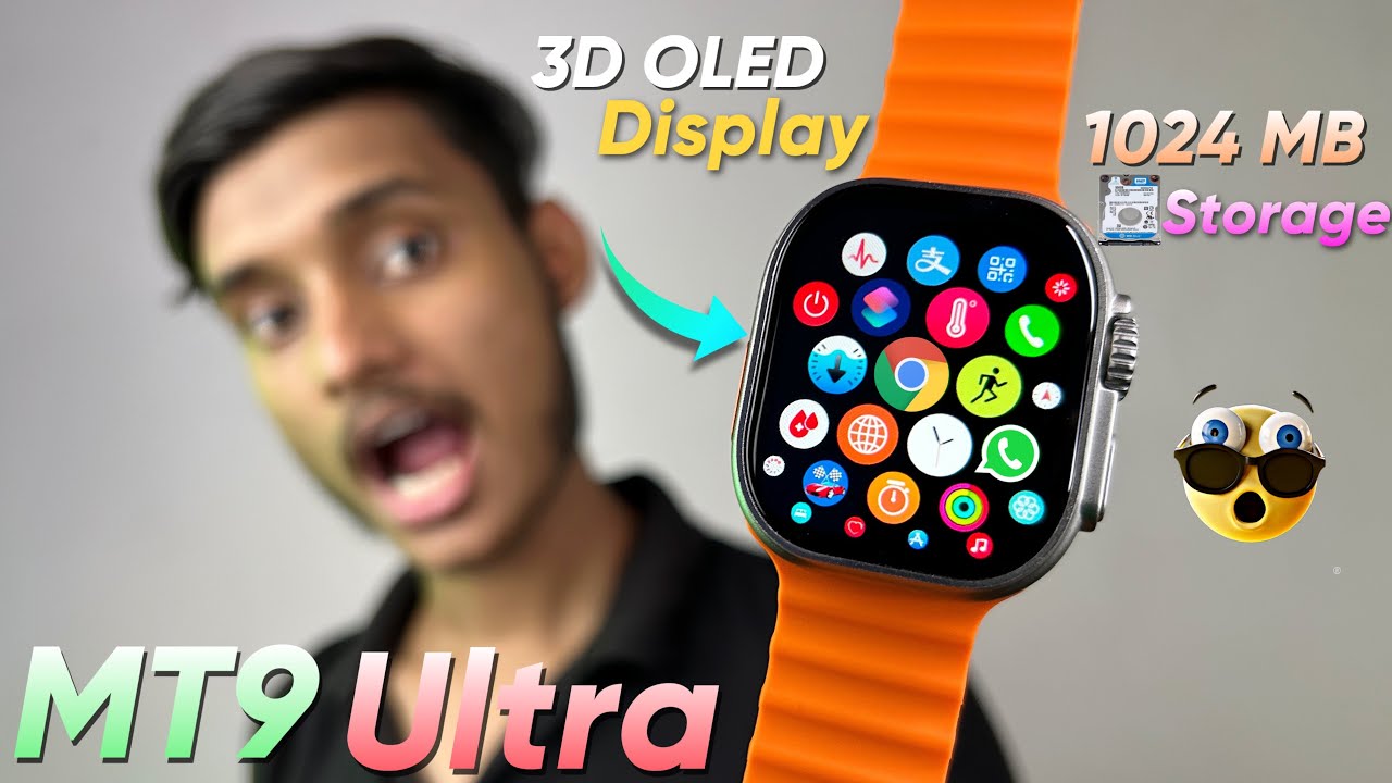MT9 Ultra Smartwatch 🔥 With 3D OLED Display⚡️ | 1Gb Storage , 2.2 inch ...