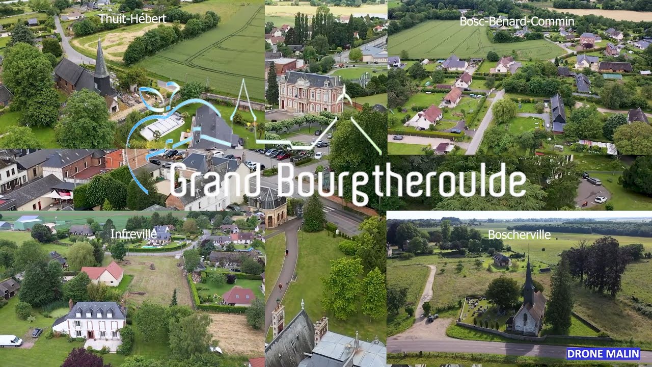 Vidéo aérienne par drone du Grand-Bourgtheroulde dans l'Eure en ...