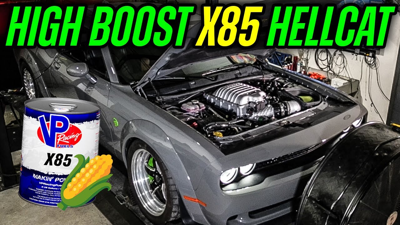 High Boost X85 Hellcat on HHPracing Dyno - YouTube
