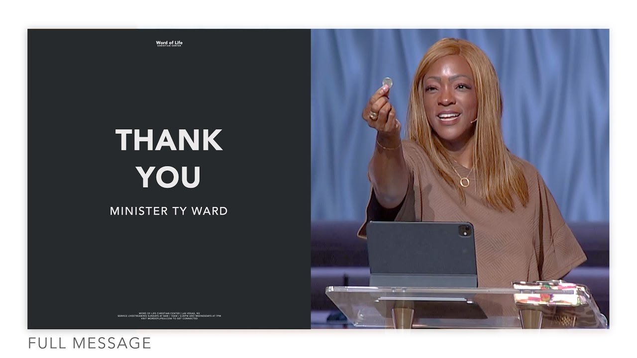 Thank You | Minister Ty Ward - YouTube