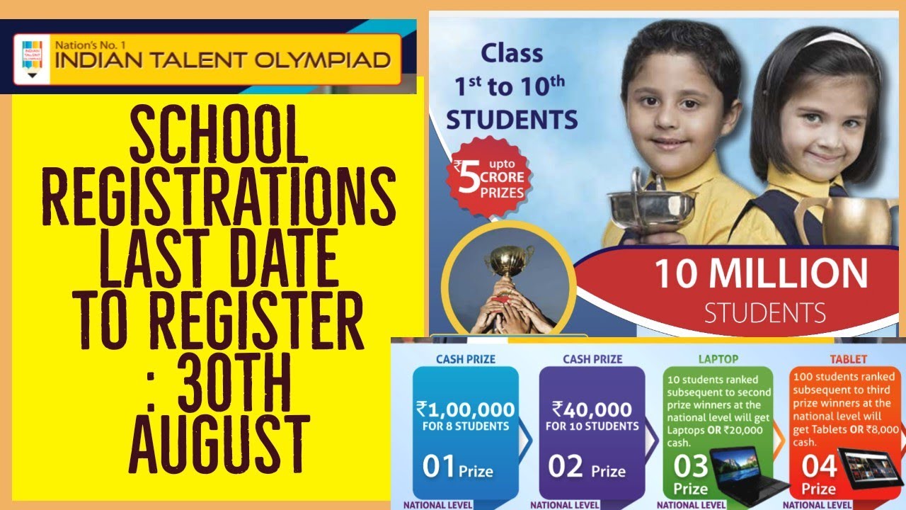Olympiad Exam 2022 23 | Indian Talent Olympiad School Registration # ...