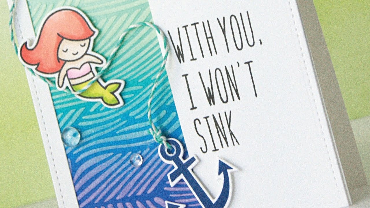 How to make a sweet mermaid-themed card - YouTube