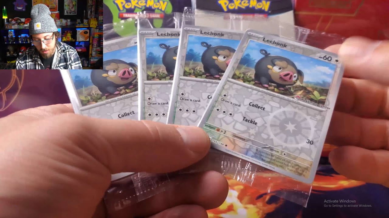 LeCHONK!!! * Pokemon TCG 387 * Pokemon Center Scarlet ETB 2 - YouTube