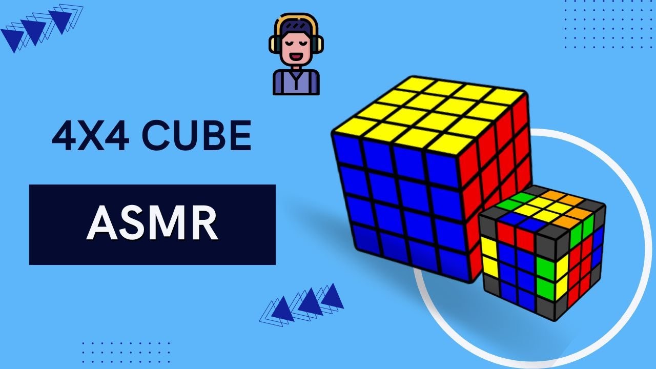 ASMR Solving 4x4 Cube | Rubik's Cube ASMR No Talking - YouTube