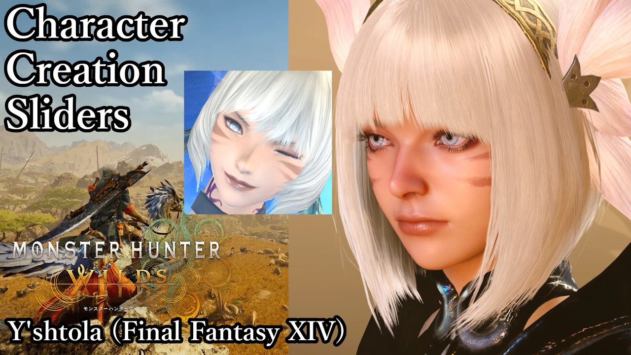 MONSTER HUNTER WILDS Character Creation - Y'shtola (Final Fantasy XIV ...
