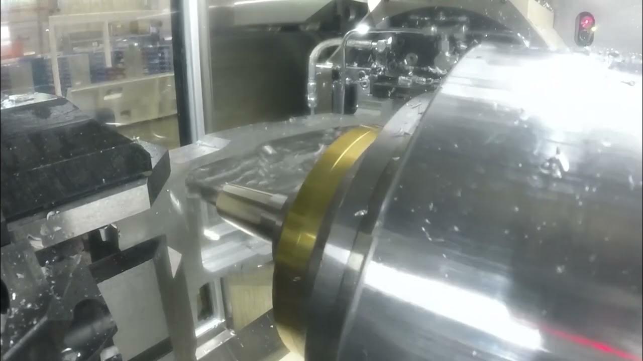 Watch the HHV CNC Machining Center Perfectly Transform a Bar to an Aerospace Part - YouTube