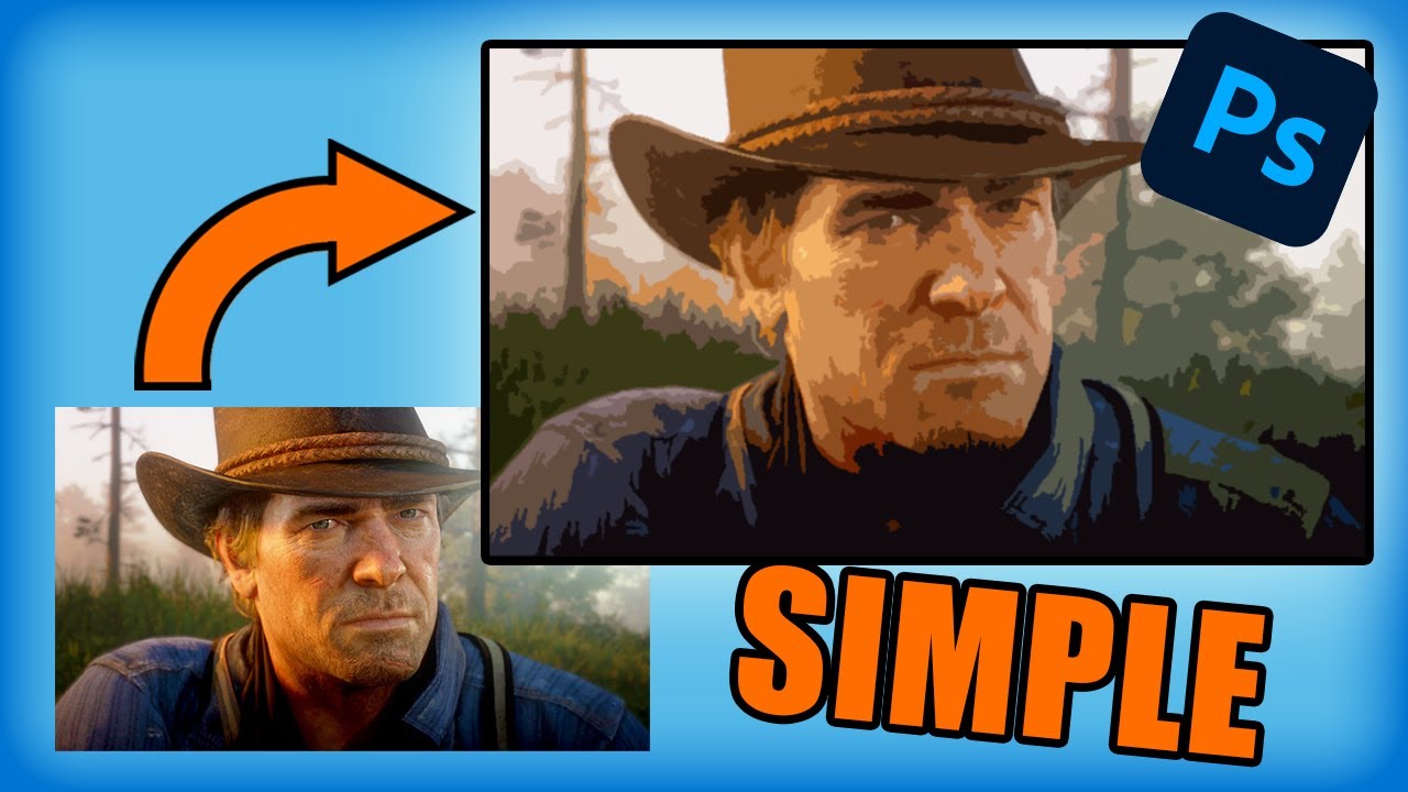 How To Simplify An Image In Photoshop | Tutorial - YouTube