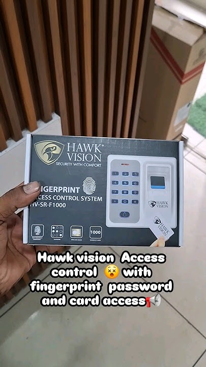 Hawkvision Access control 😵with fingerprint password and card access📢 for more#tranding # ...