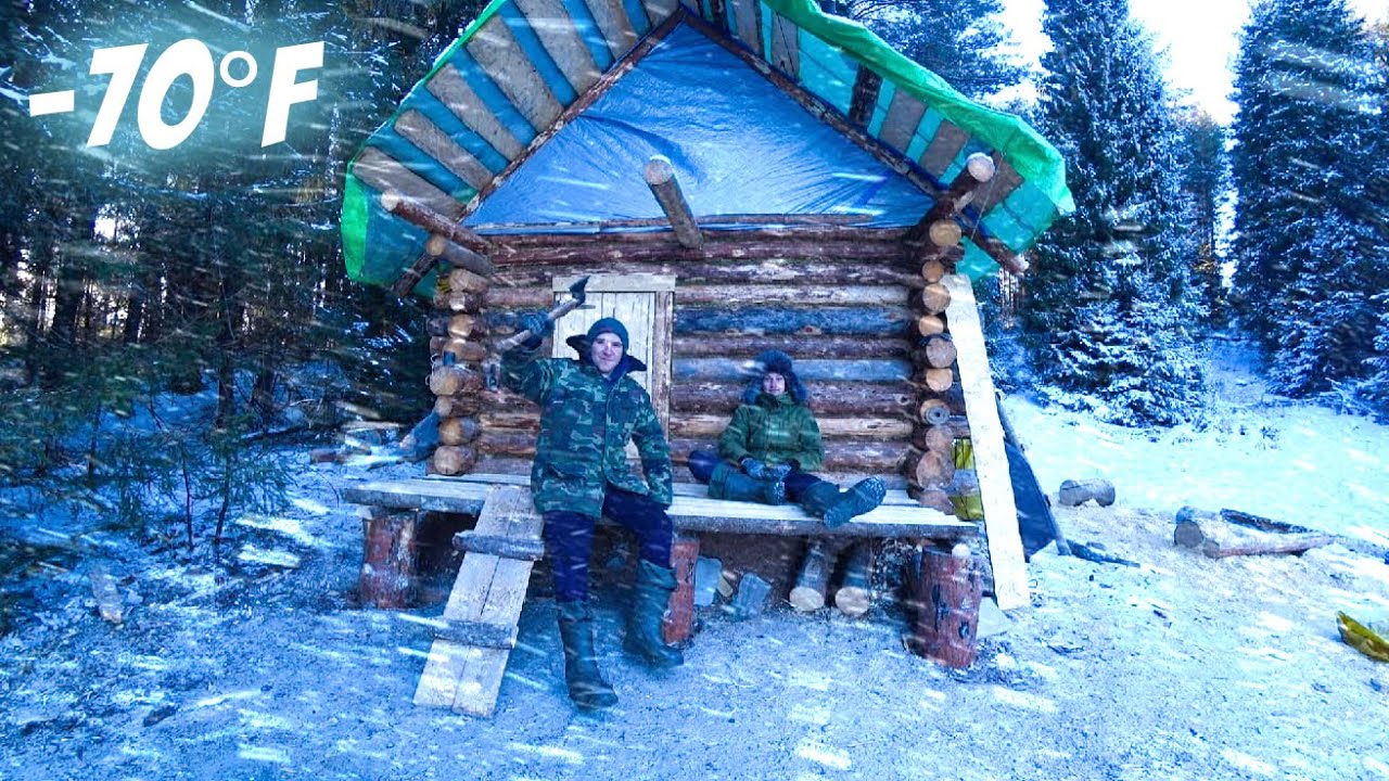 Log Cabin Off Grid, Outdoor Cooking - YouTube