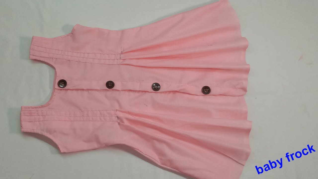 Frock Cutting and Stitching Very Easy\ box plated frock\frill baby ...