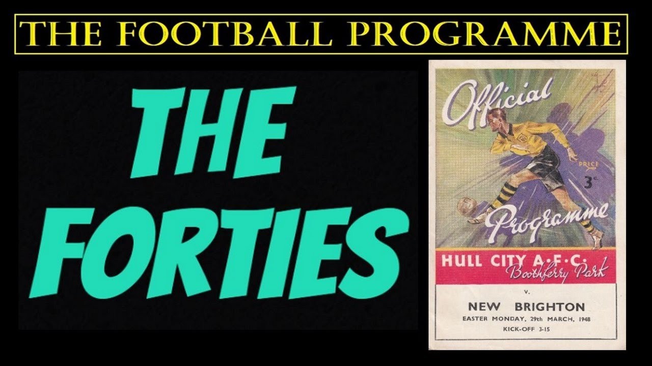 War and peace - the stunning Football Programmes of the 1940s. - YouTube