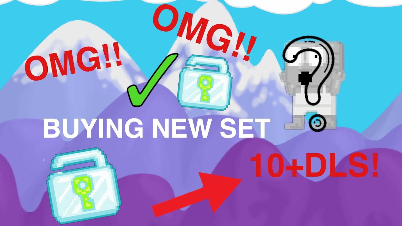 Growtopia Buying My New Set (20DLS+) OMG!! - YouTube