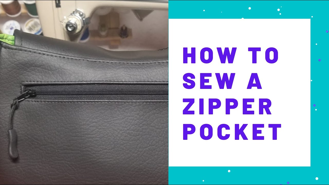 Sewing: Zipper Pockets (Tutorial) - YouTube