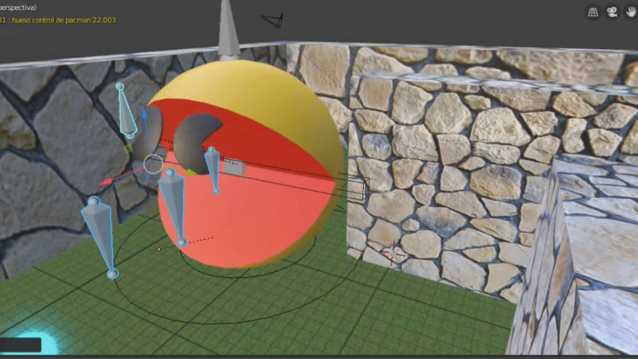 Pacman rig 3D blender 2.80 - YouTube