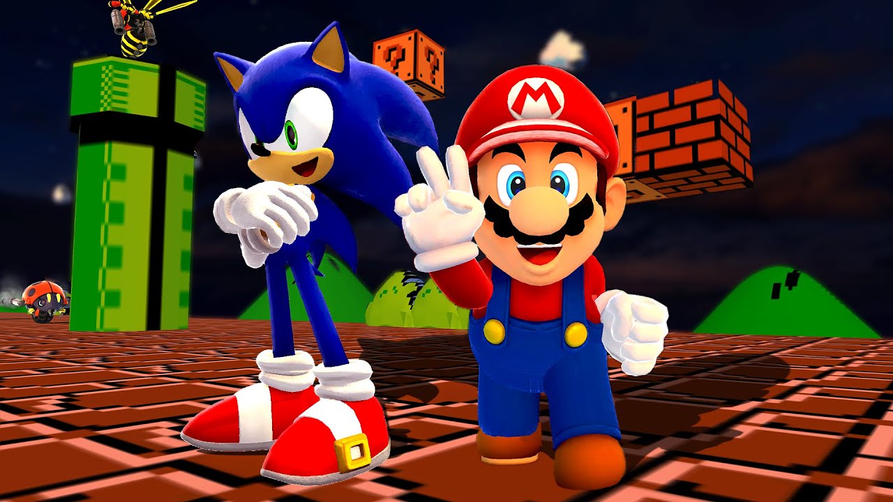 W1-1 of Super Mario Bros. in Sonic Generations - YouTube