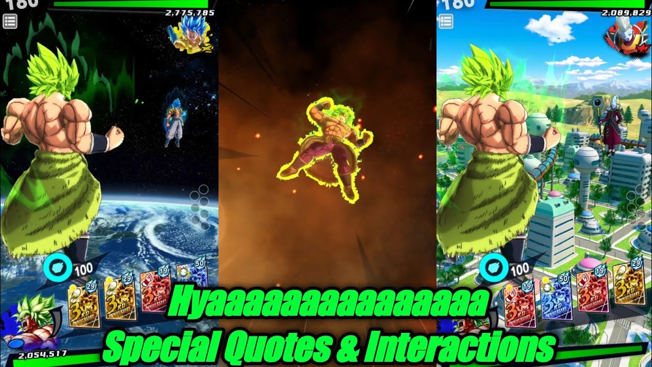 LL Full Power Super Broly Special Intro & Winning Quotes and ...
