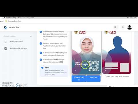 Cara membuat Kartu Pegawai (Karpeg ASN) Virtual secara online lewat MySAPK BKN - YouTube