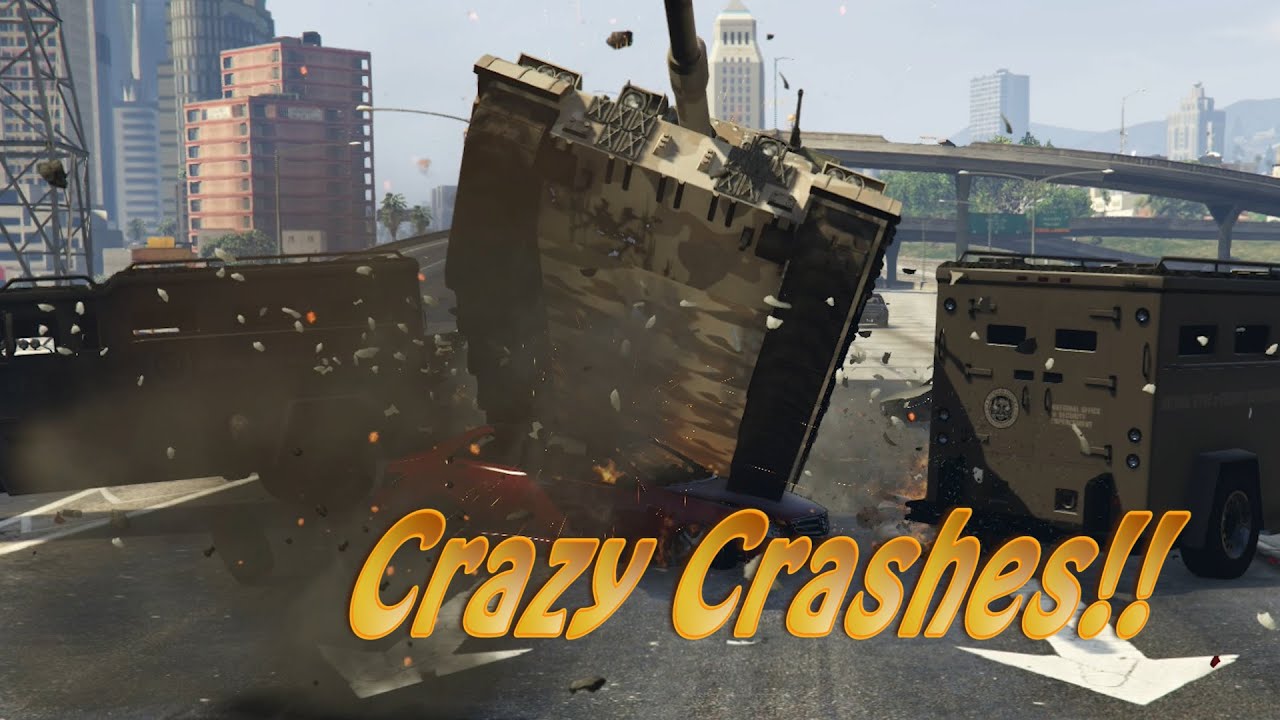 EXPLOSIVE GTA ULTIMATE CAR CRASHES!!! - YouTube