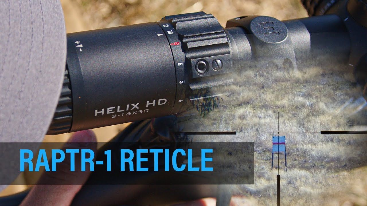 RAPTR-1 RETICLE TUTORIAL – with Element Optics' Helix HD 2-16x50 - YouTube