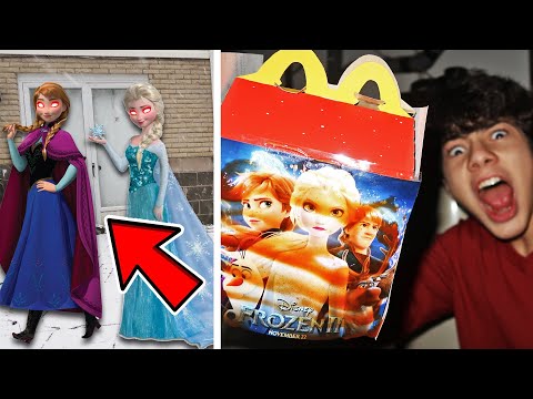 DO NOT ORDER THE FROZEN 2 MOVIE HAPPY MEAL!! *WARNING* (ELSA AND ANNA CAME INTO MY HOUSE)