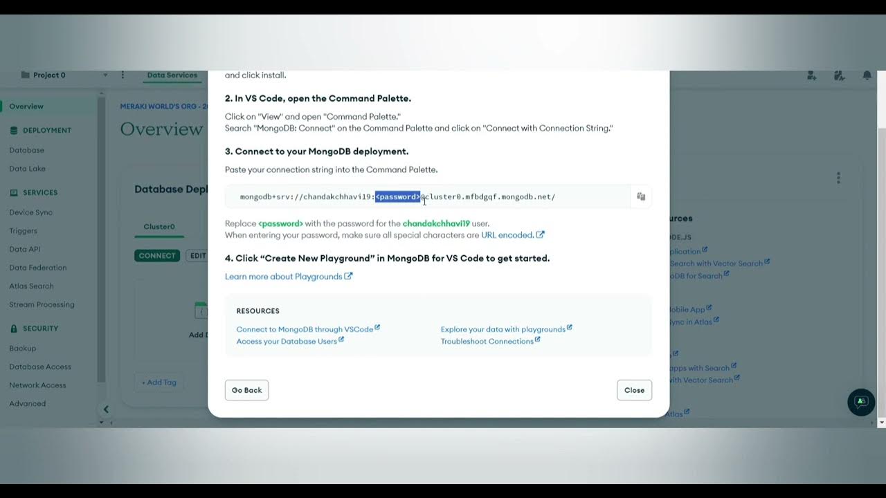 Datastore Creating Database in Mongo DB and Creating Datastore in Dashboard - YouTube