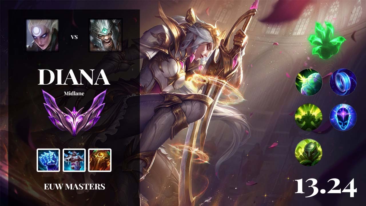 Grasp Diana Vs Tryndamere Mid Legendary 1421 Euw Master 1324 Youtube