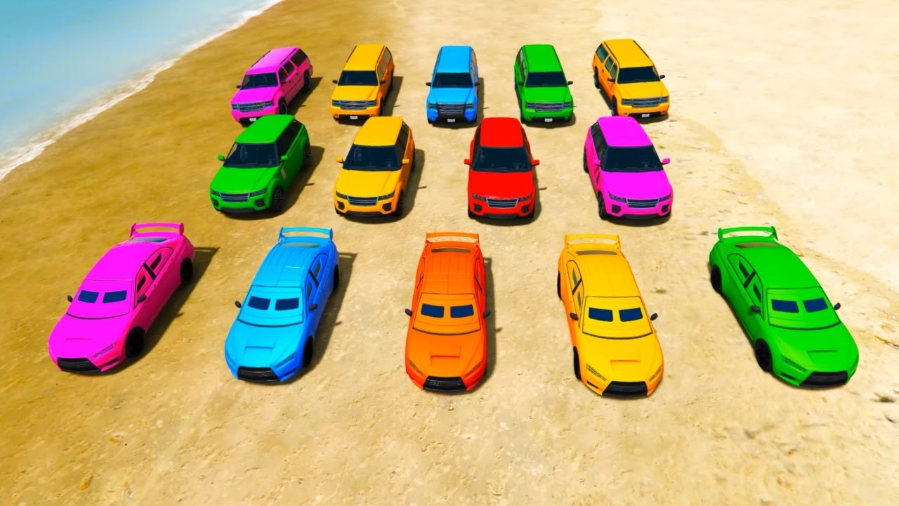 Colors for Kids to Learn with Superheroes and Cars - Numbers for ...