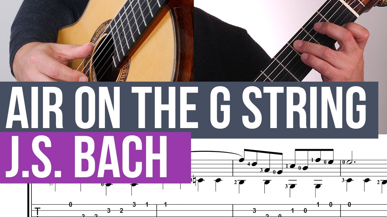 Air on the G String for Guitar [TAB and Notation] - YouTube
