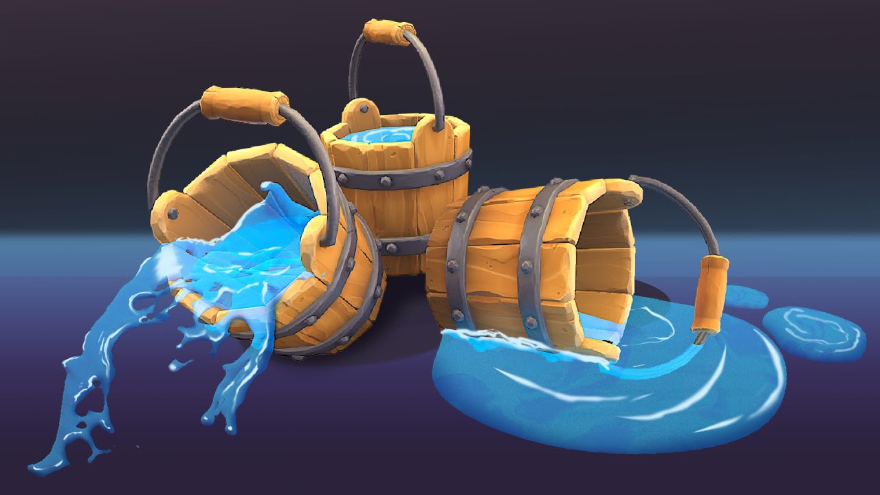 Stylized bucket, creating game props - YouTube