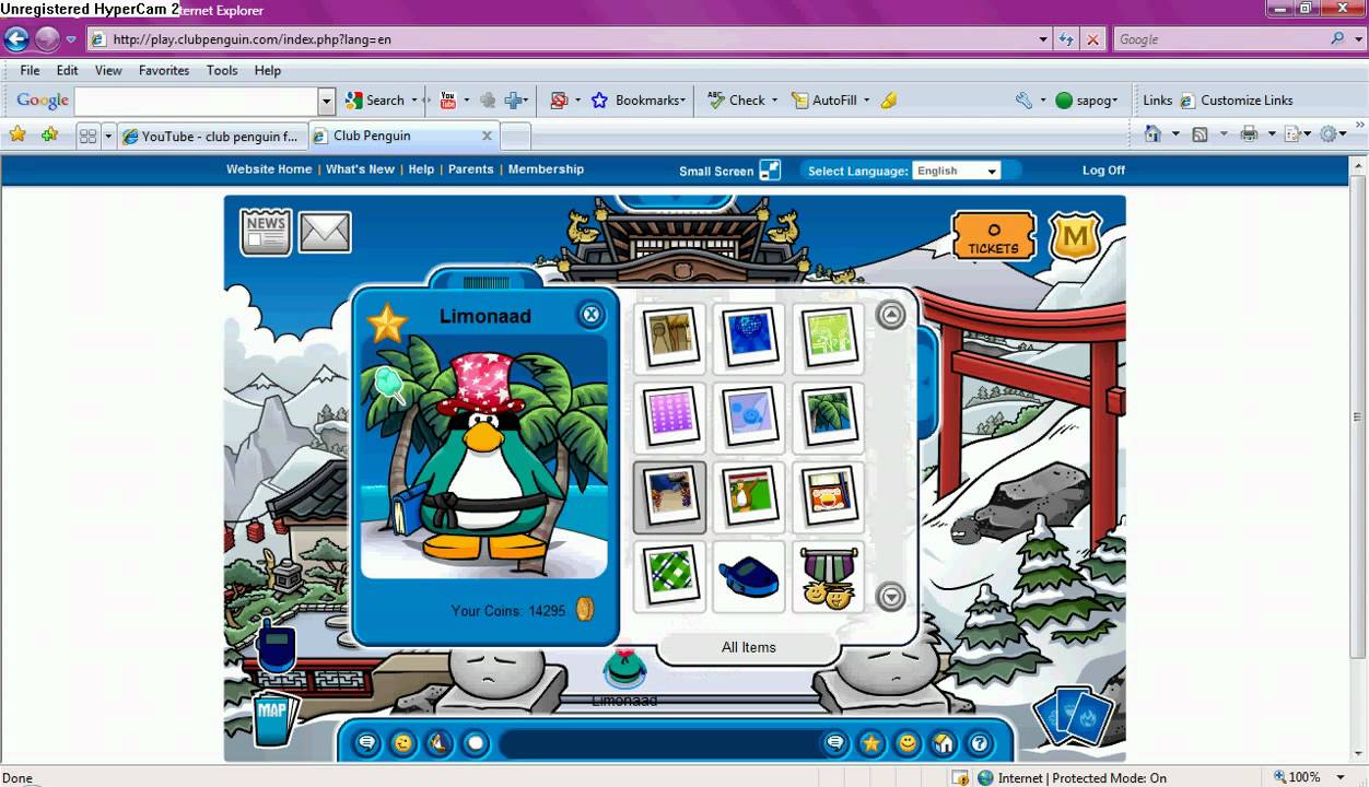 my club penguin number 2 and the new prize - YouTube